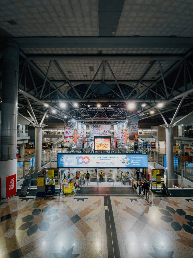 Kuala Lumpur, Malaysia - Oct 22, 2022 Commuters in KL Sentral ...