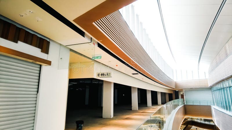 Kuala Lumpur, Malaysia - Sep 20, 2021 Interior of the Modern Mall ...