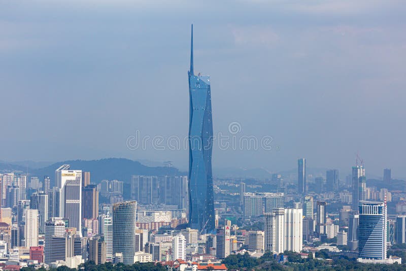 KUALA LUMPUR, MALAYSIA - 20 SEP 2022 Panoramic View of Kuala Lumpur ...