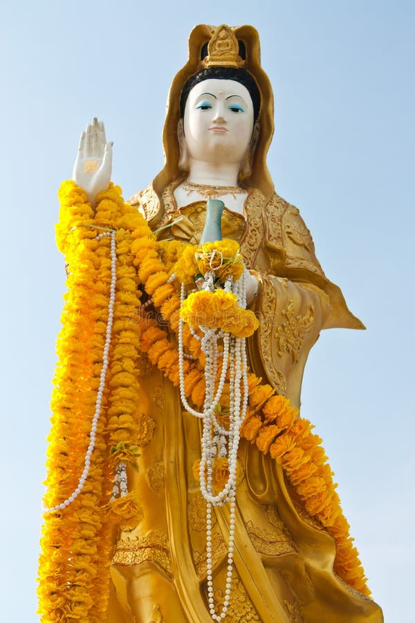 Kuan Yin. stock photo. Image of court, bangkok, landmark - 16232044