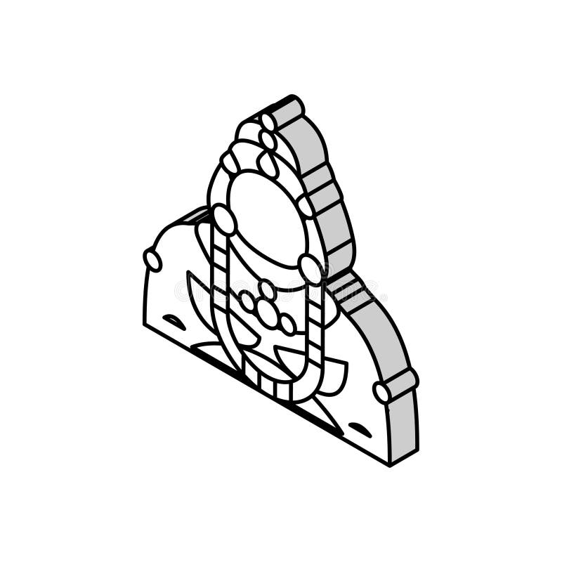 Kubera God Indian Isometric Icon Vector Illustration Stock Vector ...