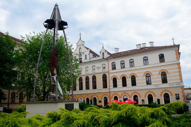 Town of Lucenec, Slovakia editorial stock photo. Image of slovak ...