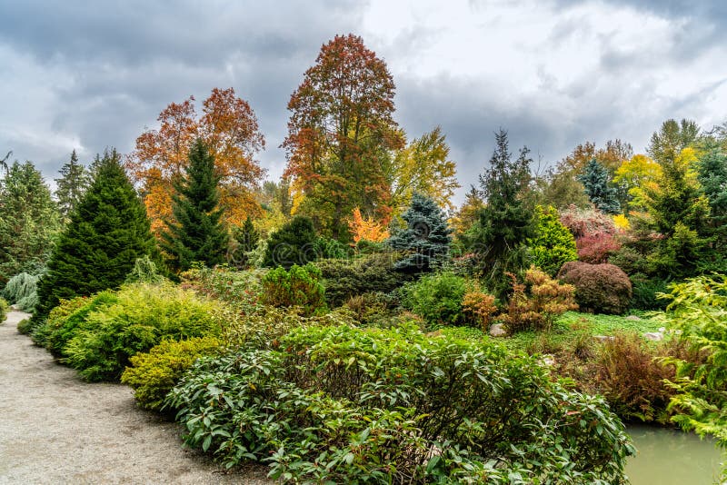 Kubota Gardens Autumn_Path 4 Stock Image - Image of landsacape, travel ...