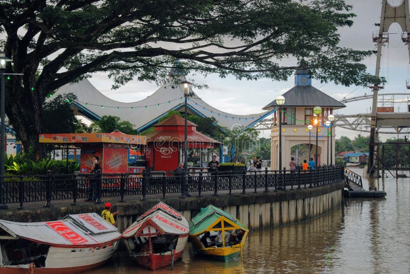 Kuching River View Malaysia Borneo Editorial Stock Image - Image of ...