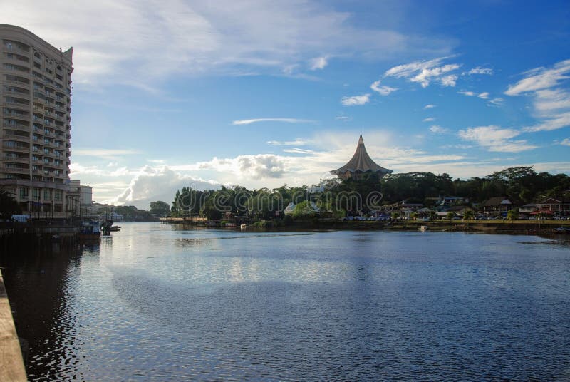 Kuching River View Malaysia Borneo Stock Photo - Image of travel ...