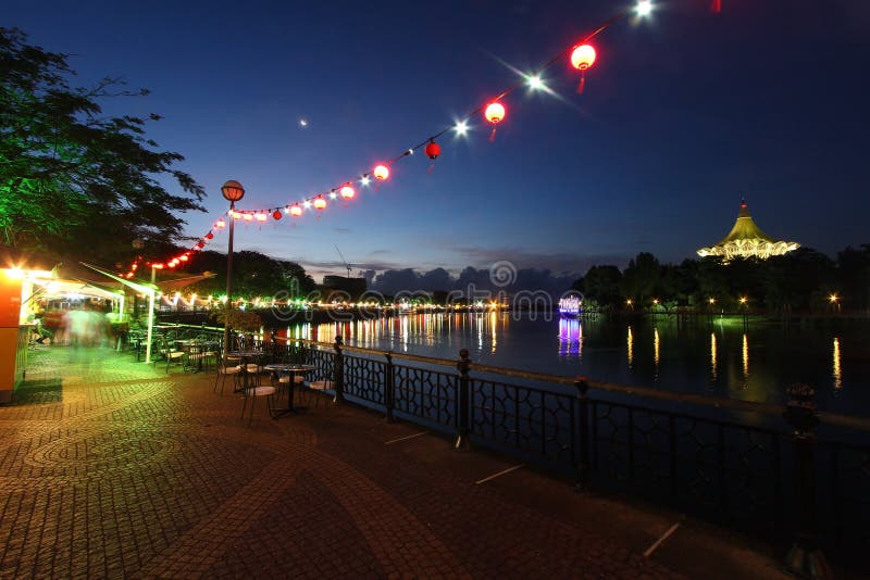 Kuching Riverside , Sarawak, Malaysia Stock Image - Image of tourism ...