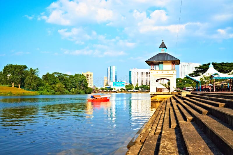 Kuching Waterfront stock photo. Image of water, sarawak - 26654742