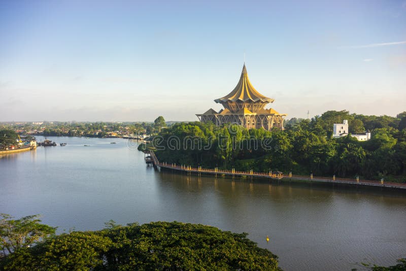 Cats Monument at the Downtown Kuching, Malaysia. Editorial Photography ...