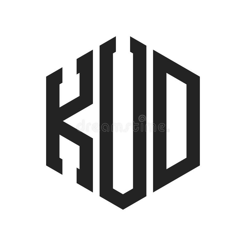 KUD Logo Design. Initial Letter KUD Monogram Logo Using Hexagon Shape ...