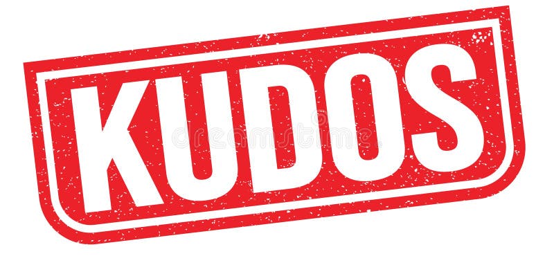 KUDOS Text Written on Red Stamp Sign Stock Illustration - Illustration ...