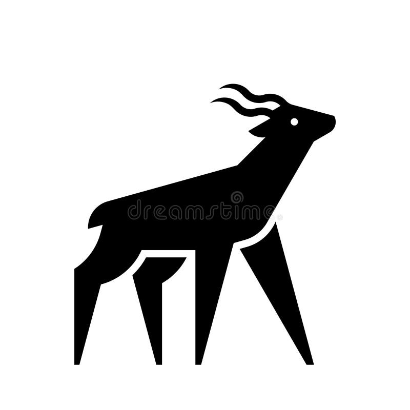 Kudu Logo stock vector. Illustration of shape, goat - 259970597