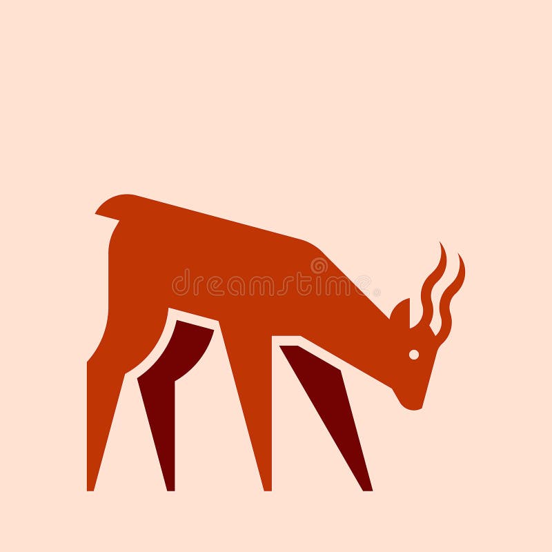 Kudu Logo stock vector. Illustration of design, deer - 259982876