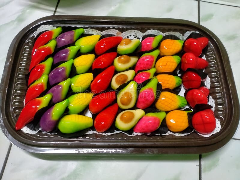 Kue Snack Red Sugar Indonesia Stock Photo - Image of snack, sugar ...