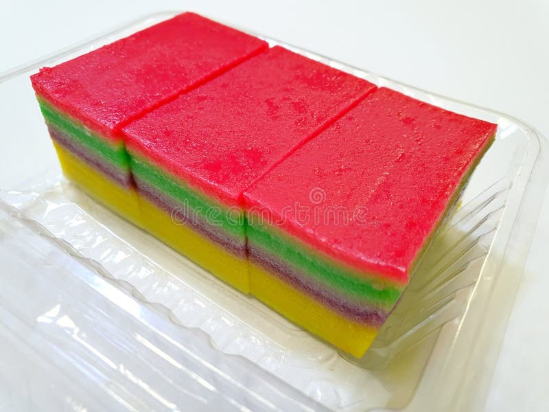 Kueh lapis stock image. Image of sweetness, meal, pink - 275674593