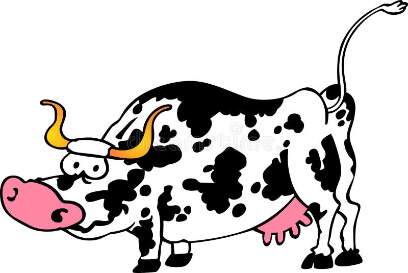 Kuh beschmutzt vektor abbildung. Illustration von graphik - 23359739