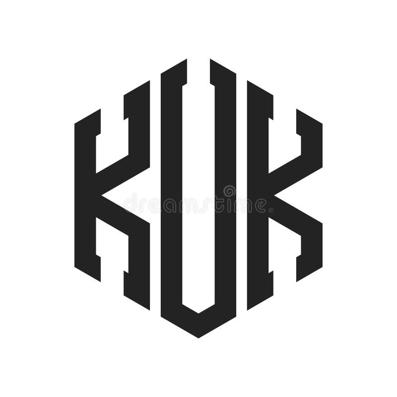 KUK Logo Design. Initial Letter KUK Monogram Logo Using Hexagon Shape ...