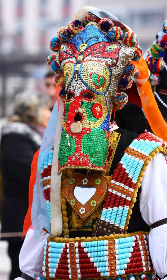 Kuker with colorul mask editorial stock photo. Image of masquerade ...