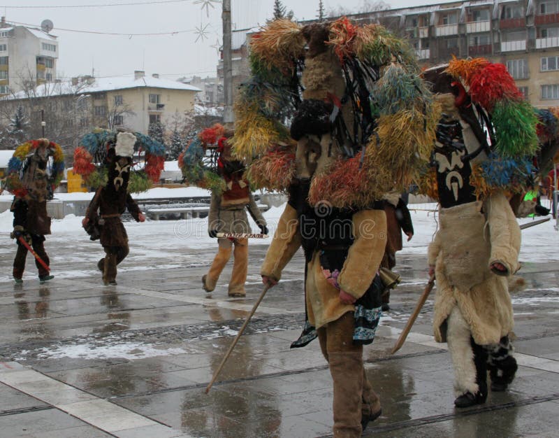 Kukeri Traditional Bulgarian Ritual Editorial Photography - Image of ...