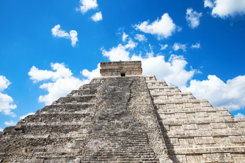The Kukulkan Pyramid- Chichen Itza-Yucatan-Mexico 166 Stock Image ...