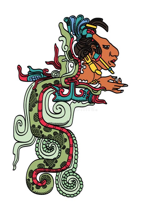Kukulkan, the Vision Serpent, a Deity of Maya Mythology Stock Vector ...