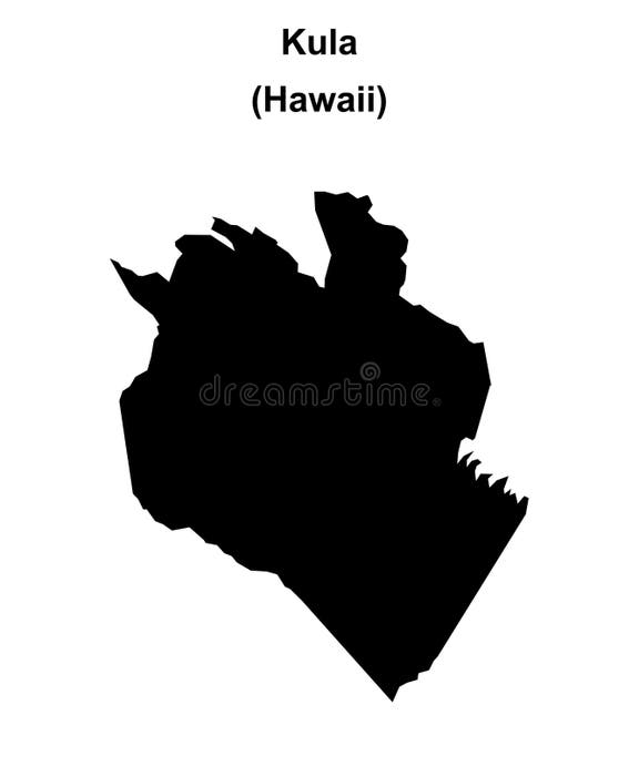 Kula outline map stock vector. Illustration of template - 387198812