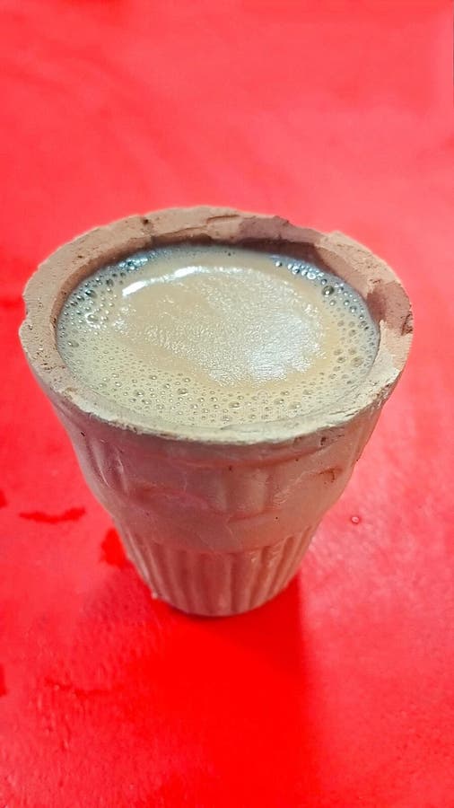 Kulhard clay tea cup stock photo. Image of view, clay - 306936632