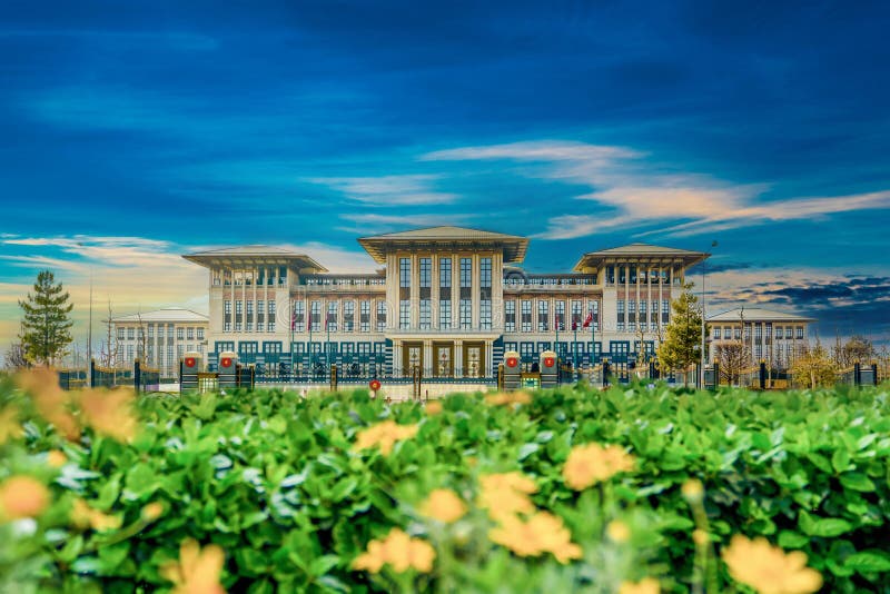 Kulliye Building in the Evening, Ankara, Stock Photo - Image of baskan ...