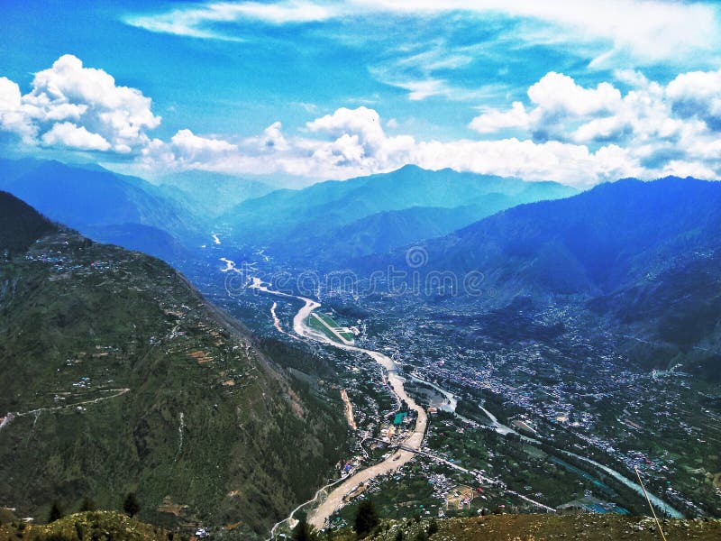 Kullu Beautiful Nature Love View Indian Beauty Stock Image - Image of ...