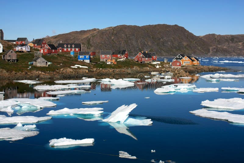 Kulusuk, a Small Village in Greenland Stock Photo - Image of kulusuk ...
