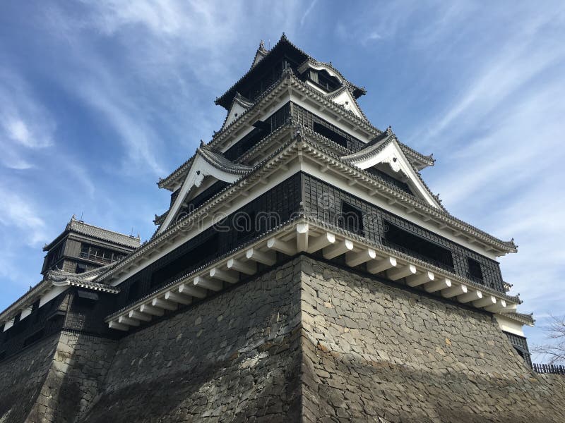 Kumamoto Castle View in Japan Stock Image - Image of tower, rampart ...