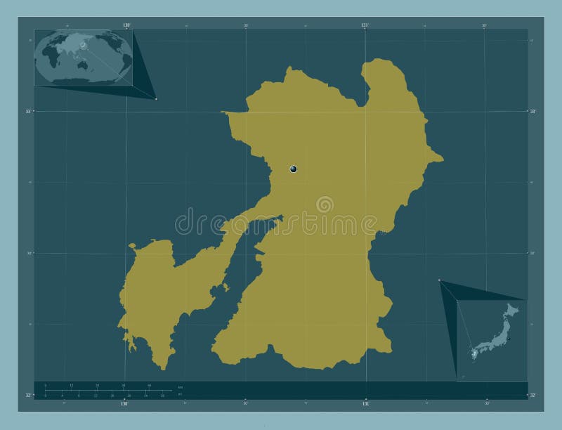 Kumamoto, Japan. Solid. Capital Stock Illustration - Illustration of ...