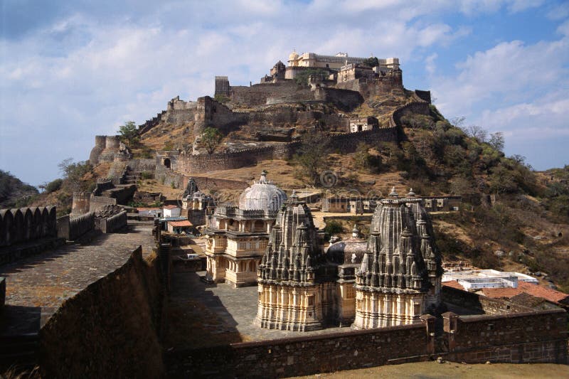 Indian Fort Kumbhalgarh Fort Udaipur Rajasthan India Stock Image ...