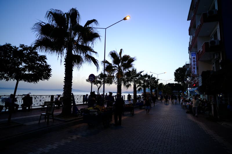 Kumla Gemlik Bursa Turkey Landscape - Sunset Editorial Stock Photo ...
