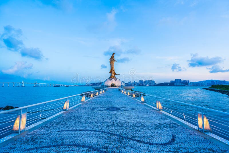 Kun Iam Statue Landmark in Macau City Editorial Image - Image of statue ...