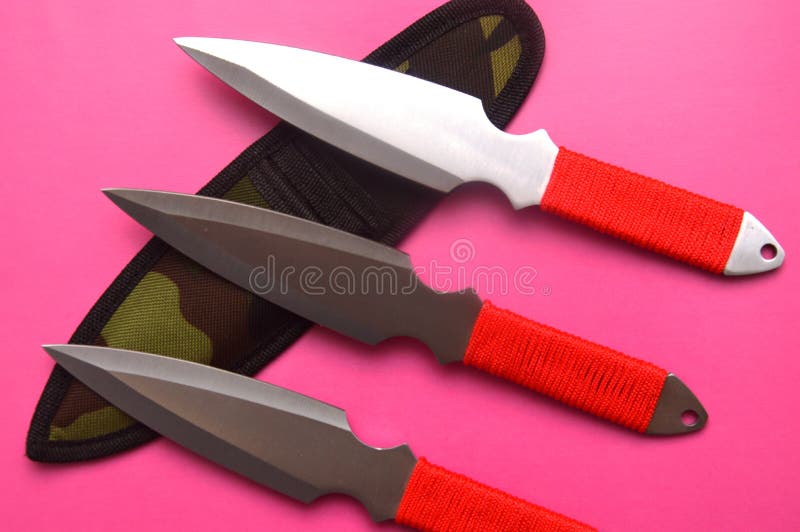 Kunai Combat Throwing Knife Stock Photo - Image of edges, handle: 248176140