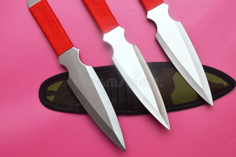 Kunai Combat Throwing Knife Stock Photo - Image of attack, leisure ...