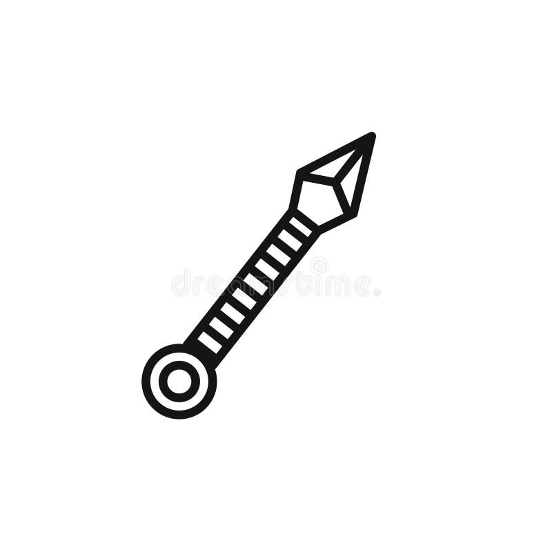 Kunai Throwing Knife Icon Vector Set Collection for Web Stock Vector ...