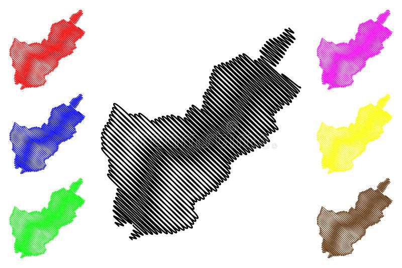 Kunar Province map vector stock vector. Illustration of oblast - 149355667