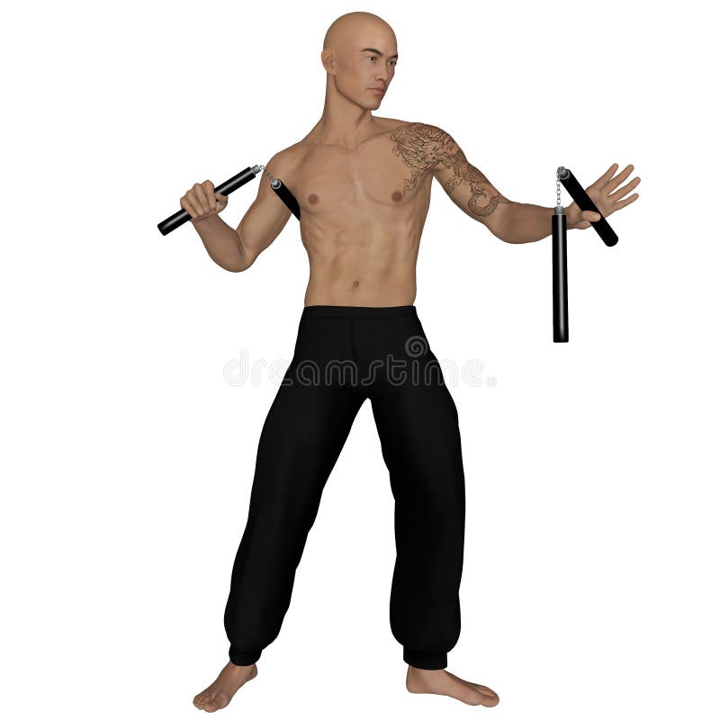 Ninja Poses For Frogkin Nunchaku Poser Sharecg