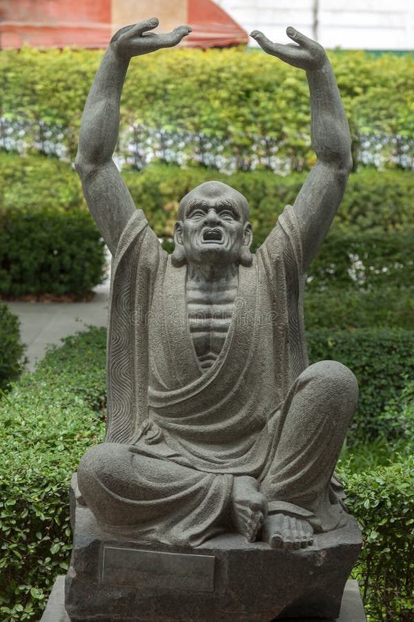 Kungfu master statue stock image. Image of statues, power - 44548783