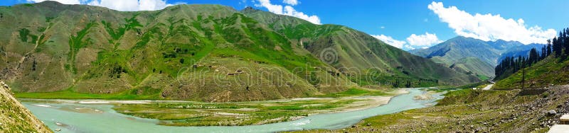 Kunhar River in Naran Kaghan Valley Stock Image - Image of spring ...
