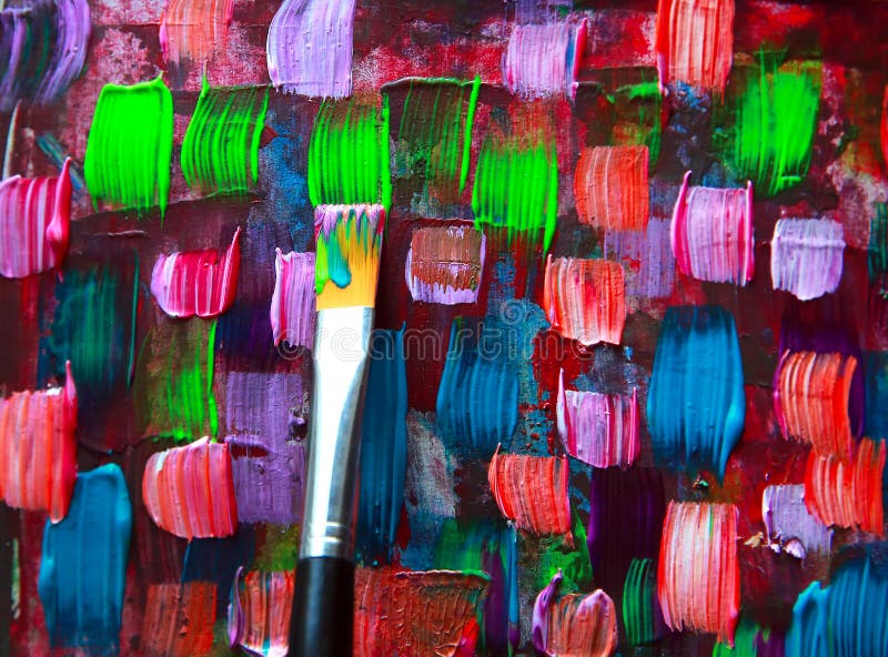 Kunst abstracte verf stock illustratie. Illustration of dekking - 52140875