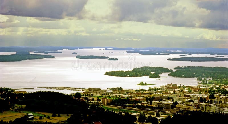 Kuopio, Finland stock image. Image of clouds, forest - 44524845