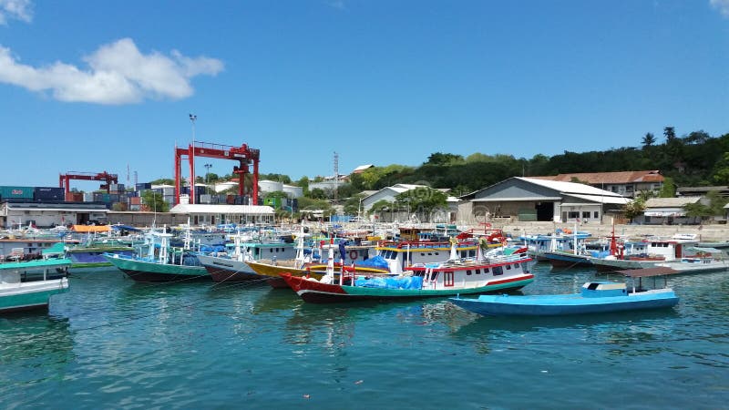 Kupang, Indonesia stock photo. Image of kupang, boat - 66553648