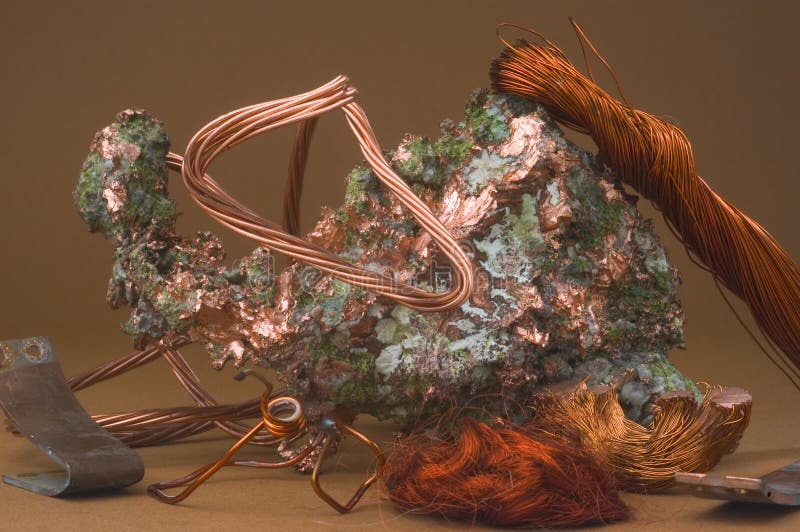 Kupfer stockfoto. Bild von beute, kupfer, klumpen, abbau - 27991084