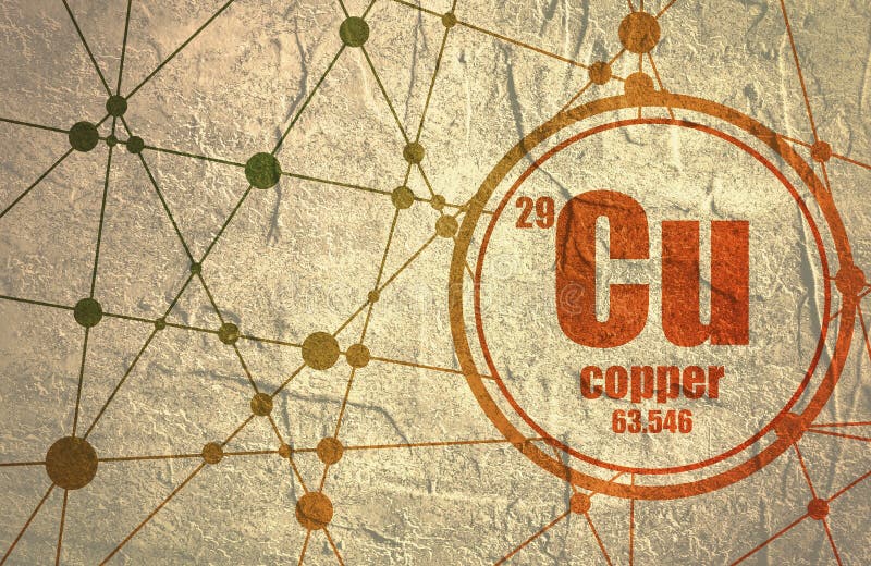 Kupfer - Cu - Sechseckige Form Des Periodensystems Des Chemischen ...