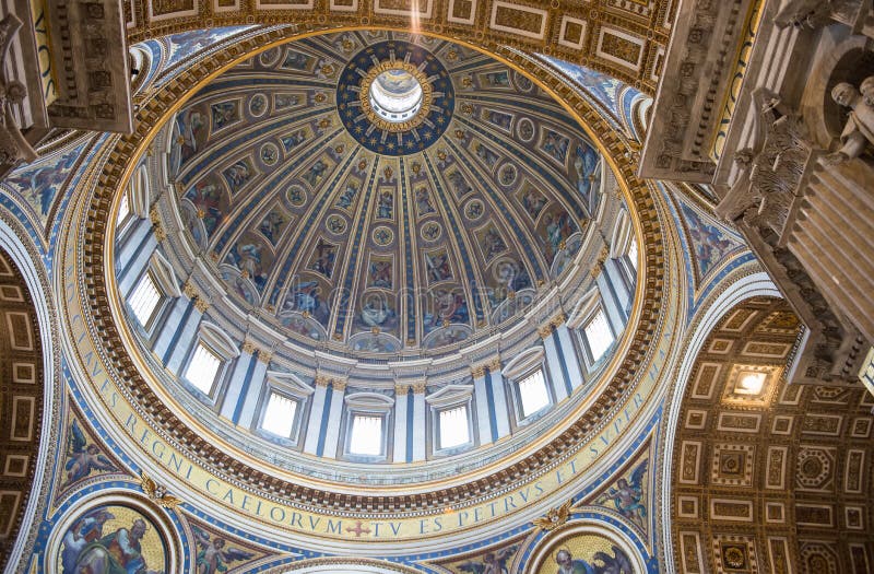 Kupol Av St.en Peters Basilica I Rome Redaktionell Bild - Image of ...