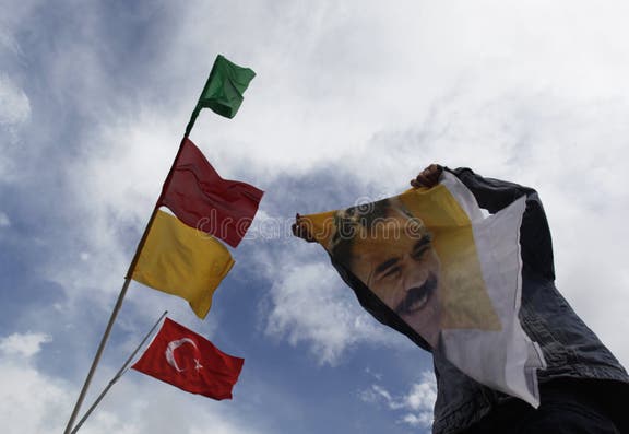 Kurdish demonstration editorial stock image. Image of leader - 19419439