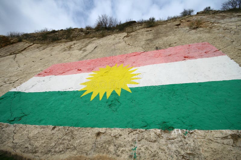 Kurdish Flag stock photo. Image of middle, east, kurd - 18285154