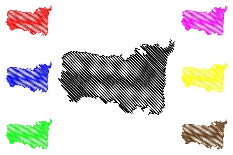 Kurnool District Andhra Pradesh State, Republic of India Map Vector ...